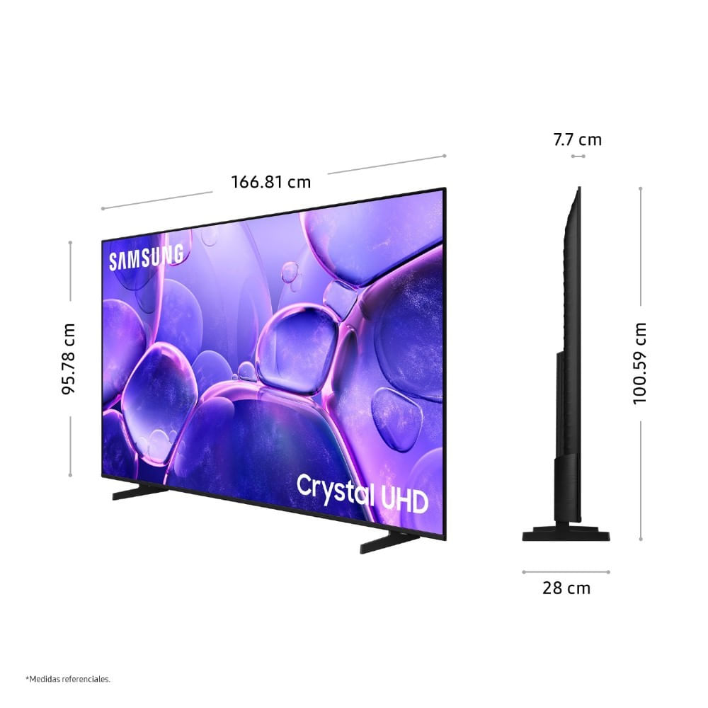 Televisor SAMSUNG CRYSTAL UHD 75" UHD 4K Smart TV UN75U8000FGXPE ...