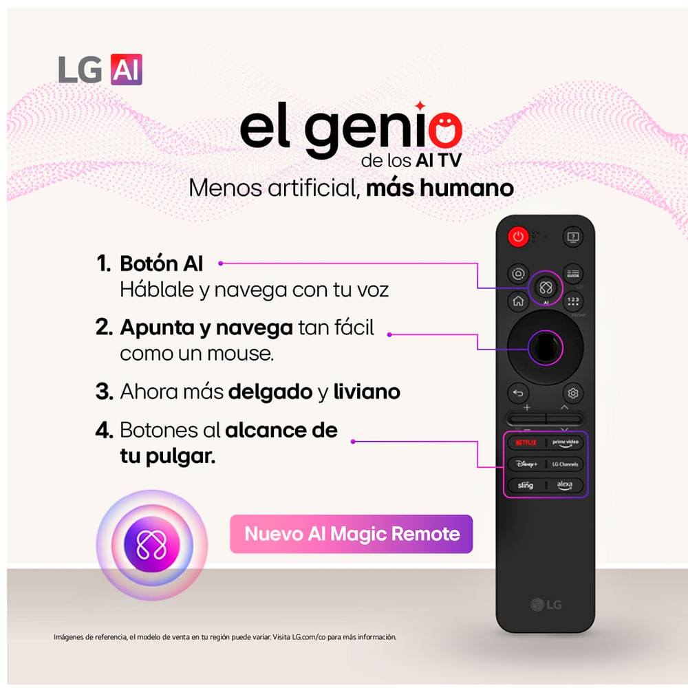 Televisor LG 50 Smart UHD 4K 50UA7300PSB + Magic Remoto LG MR25GA - plazaVea