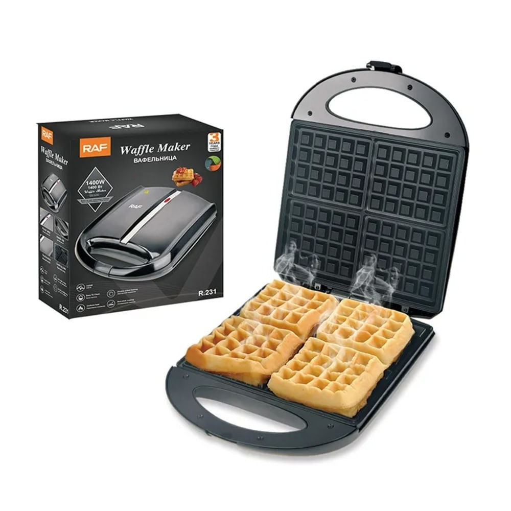 Maquina para Hacer Wafles Gofres 4Rebanadas Waflera Eléctrica | plazaVea - plazaVea