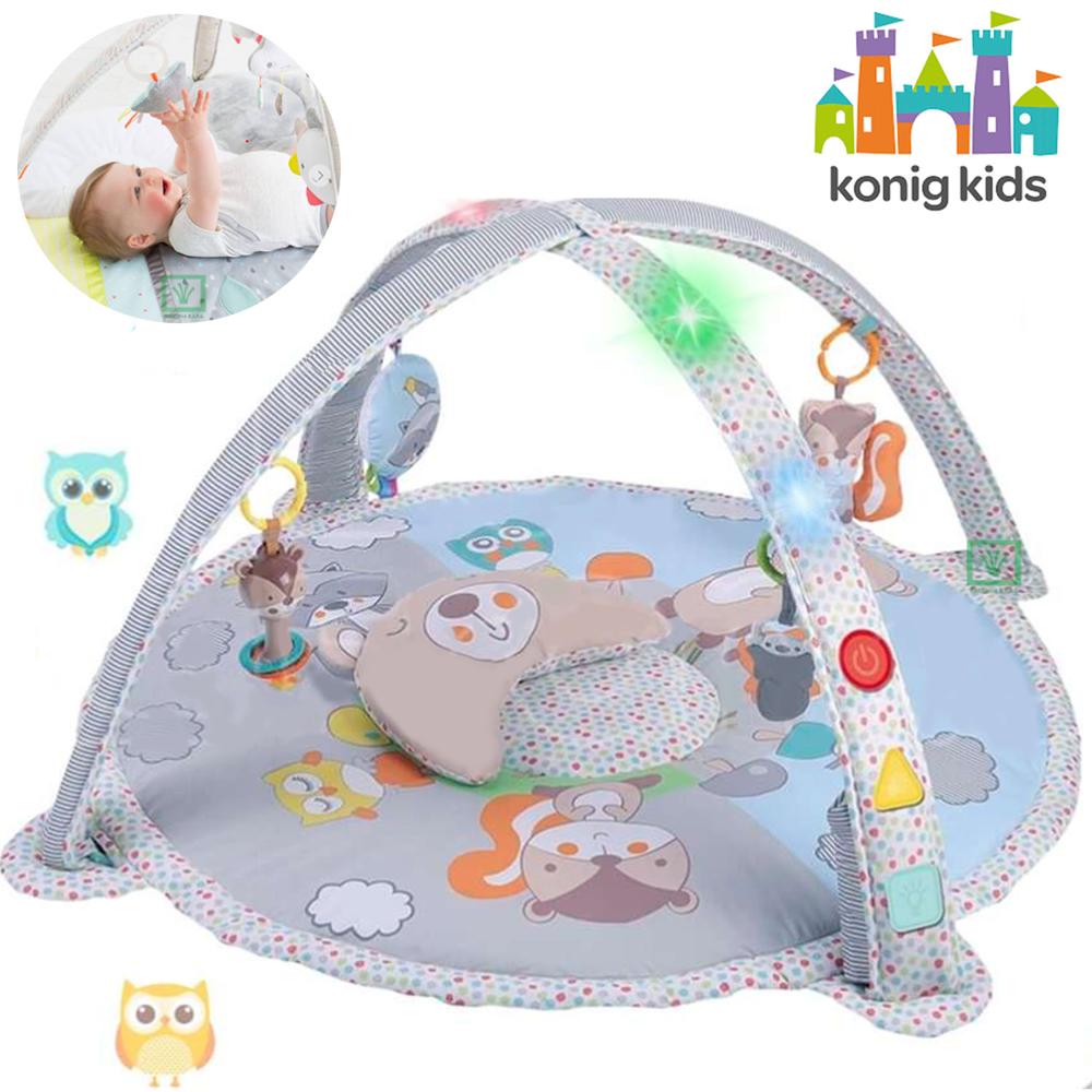 Gimnasio Musical Con Luces Sonidos Y Almohada Konig Kids Gris ...