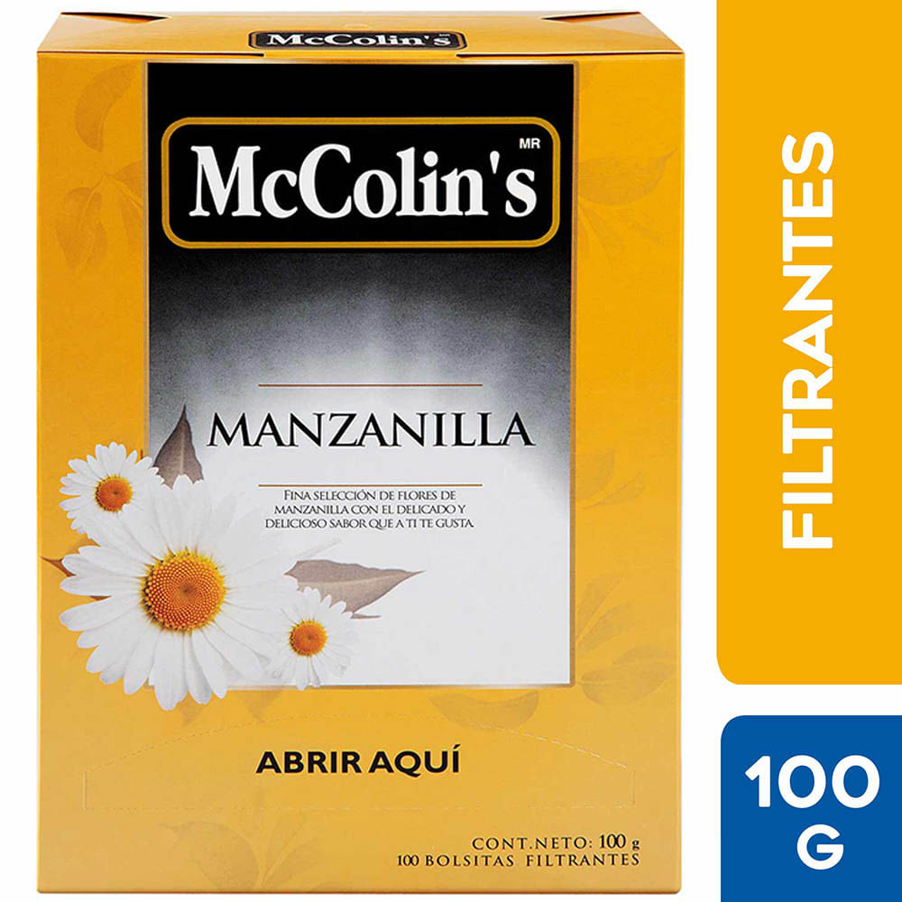 Manzanilla MC COLIN'S Caja 100un | plazaVea - Supermercado