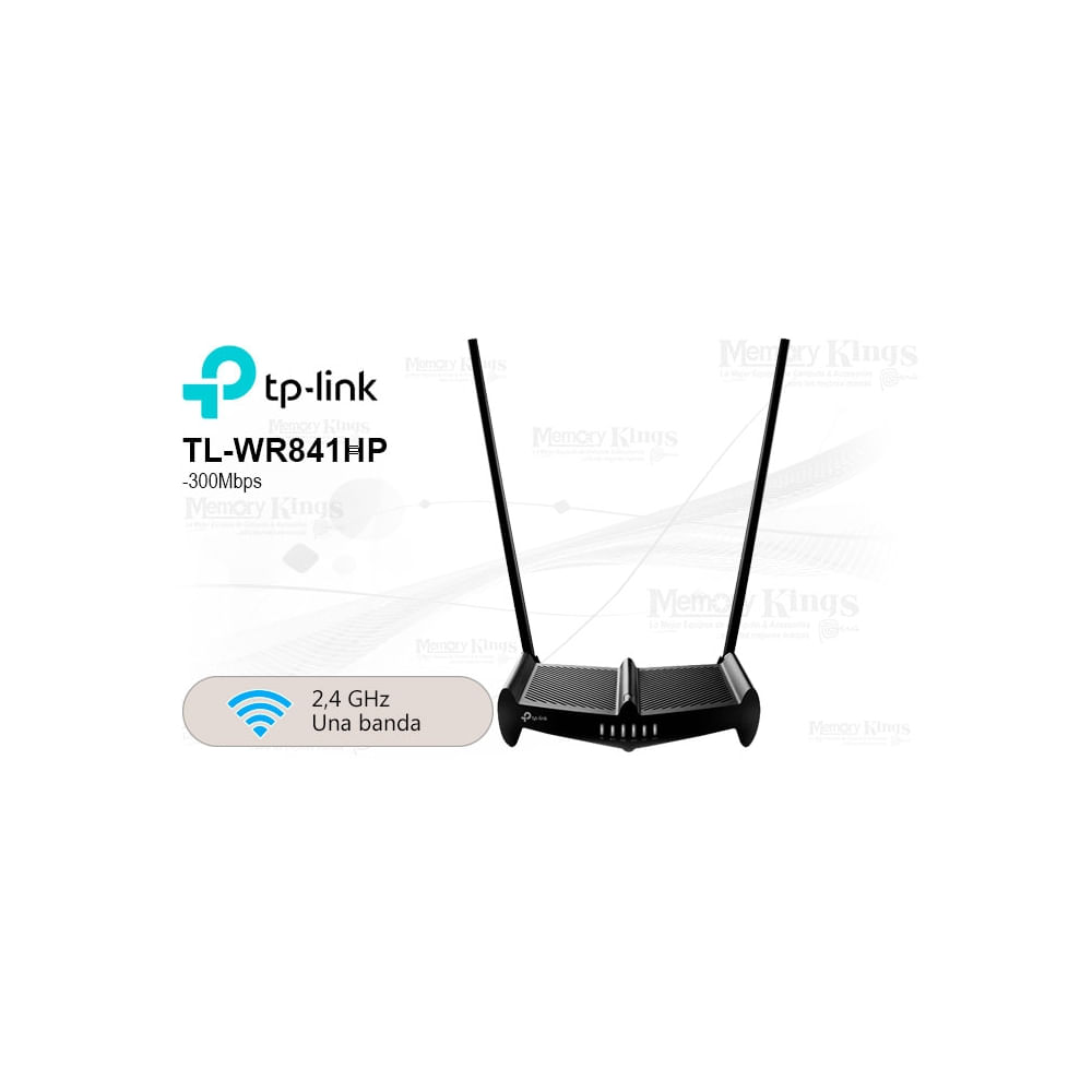 Router TP-Link TL-WR841HP 300MB, 2 antenas 9dBi, alto rendimiento y ...
