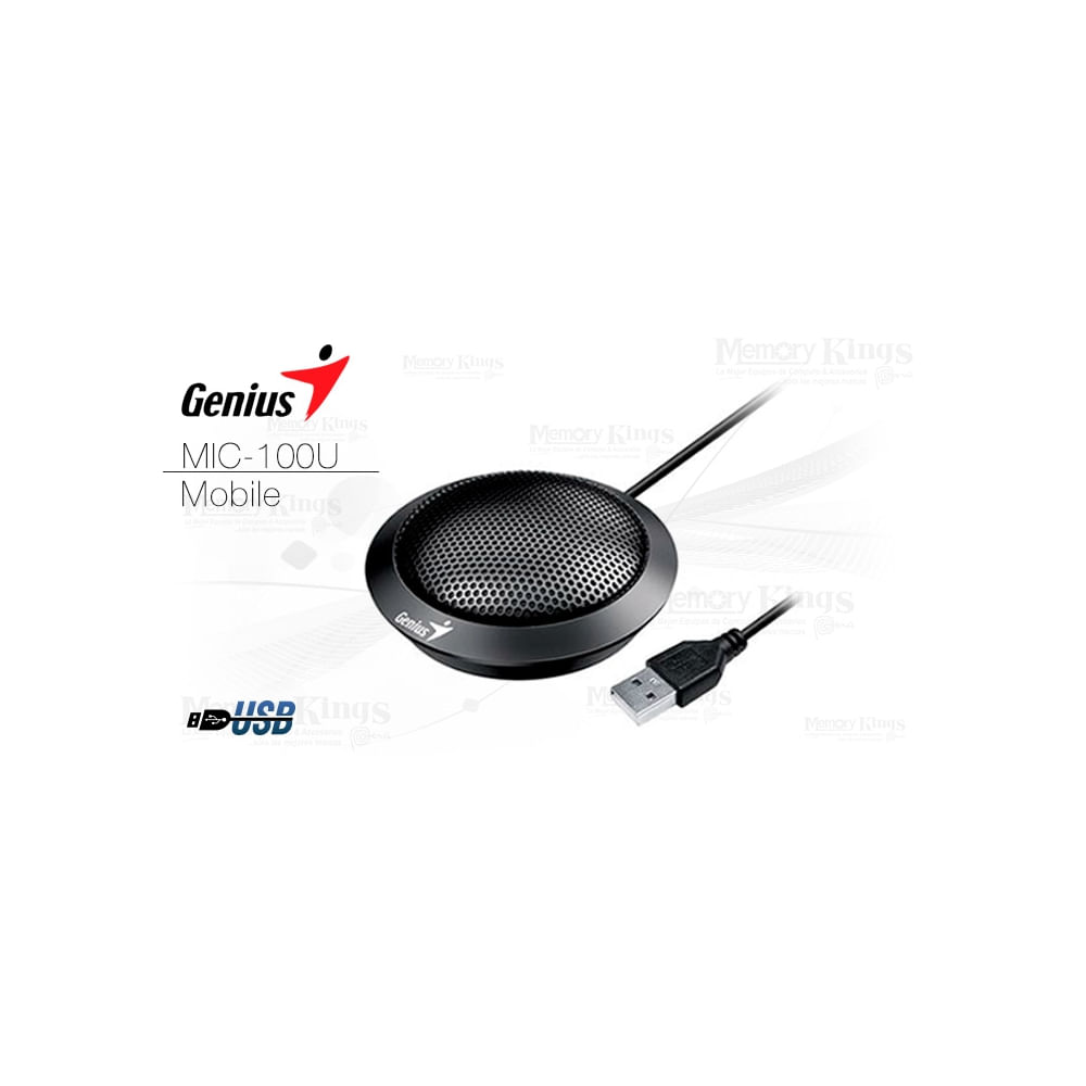 Micrófono Genius MIC-100U para conferencias, alcance de 3 metros ...
