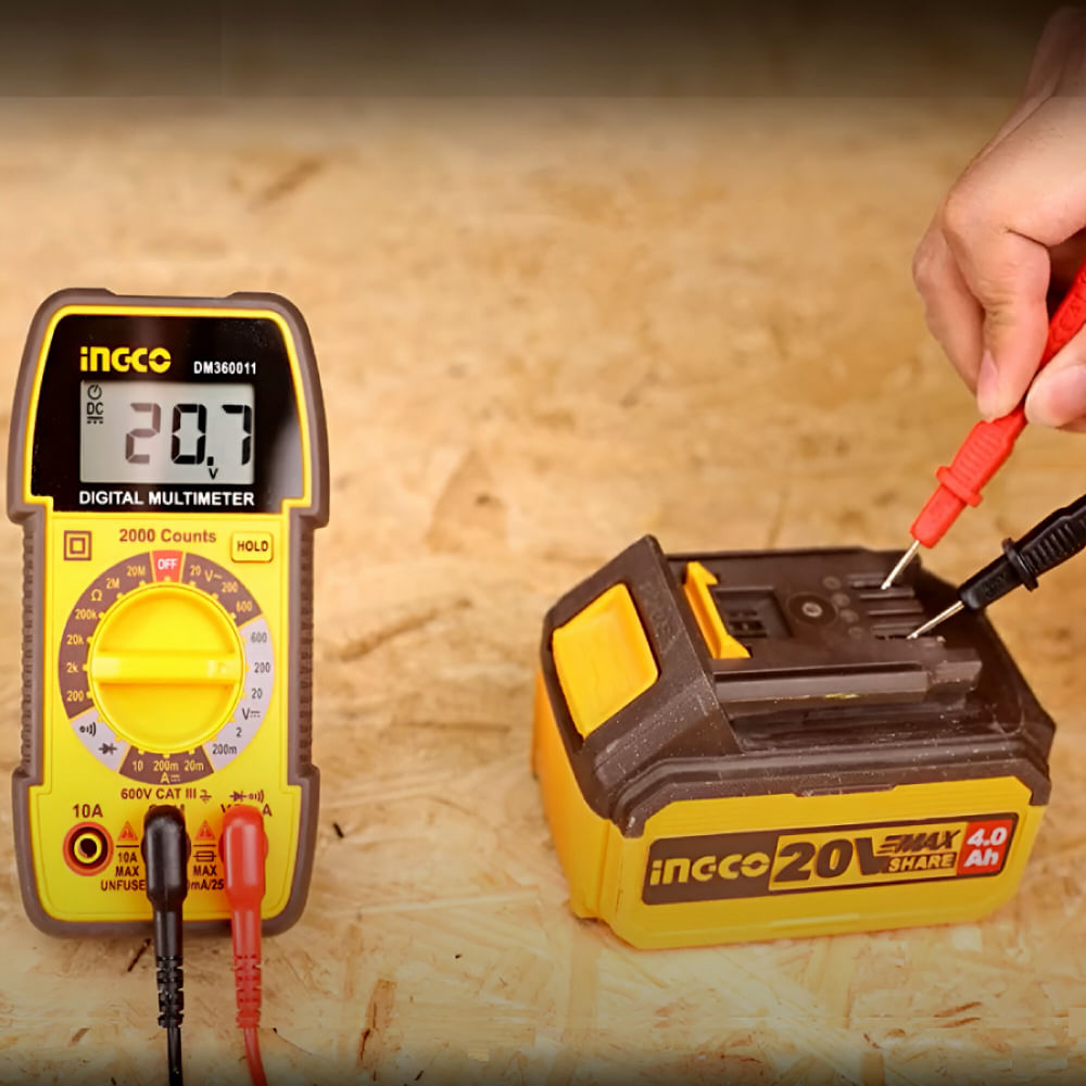 Multímetro Digital Ingco 600V 2000 Recuentos DM360011 - plazaVea