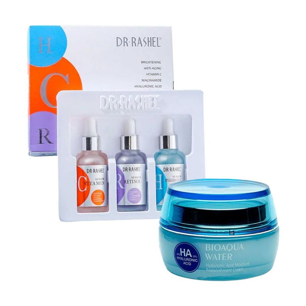 Pack Serum Facial 3 en 1 + Crema Hidratante de AH Water Get | plazaVea ...