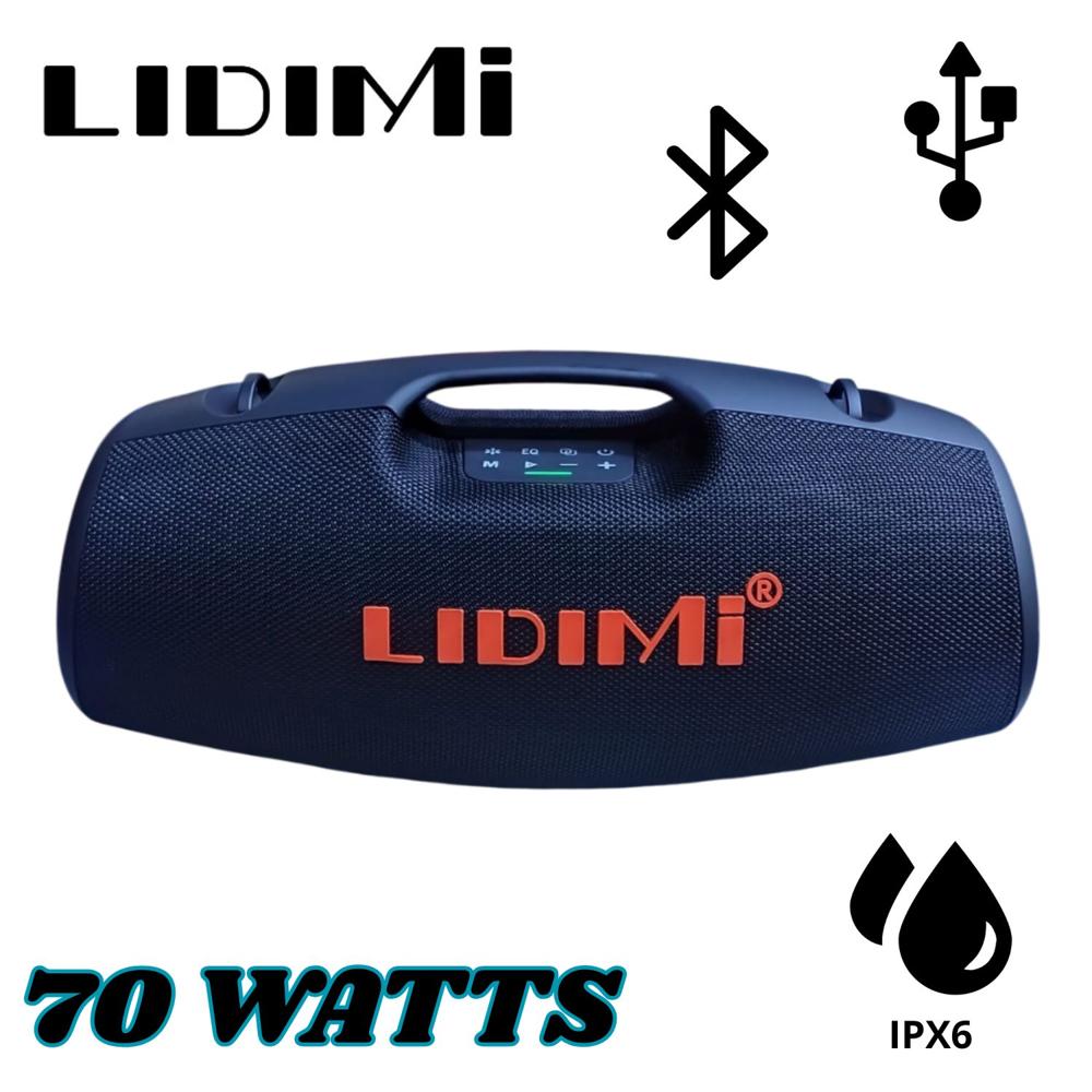 Parlante Portátil Lidimi LD S616 IPX6 USB TF AUX TWS Luces RGB - plazaVea