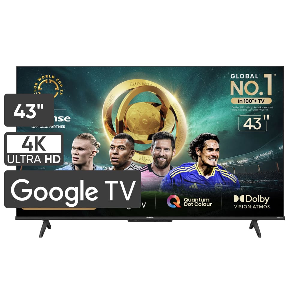 Televisor HISENSE QLED 43" UHD 4K Smart TV 43Q6N | plazaVea - plazaVea