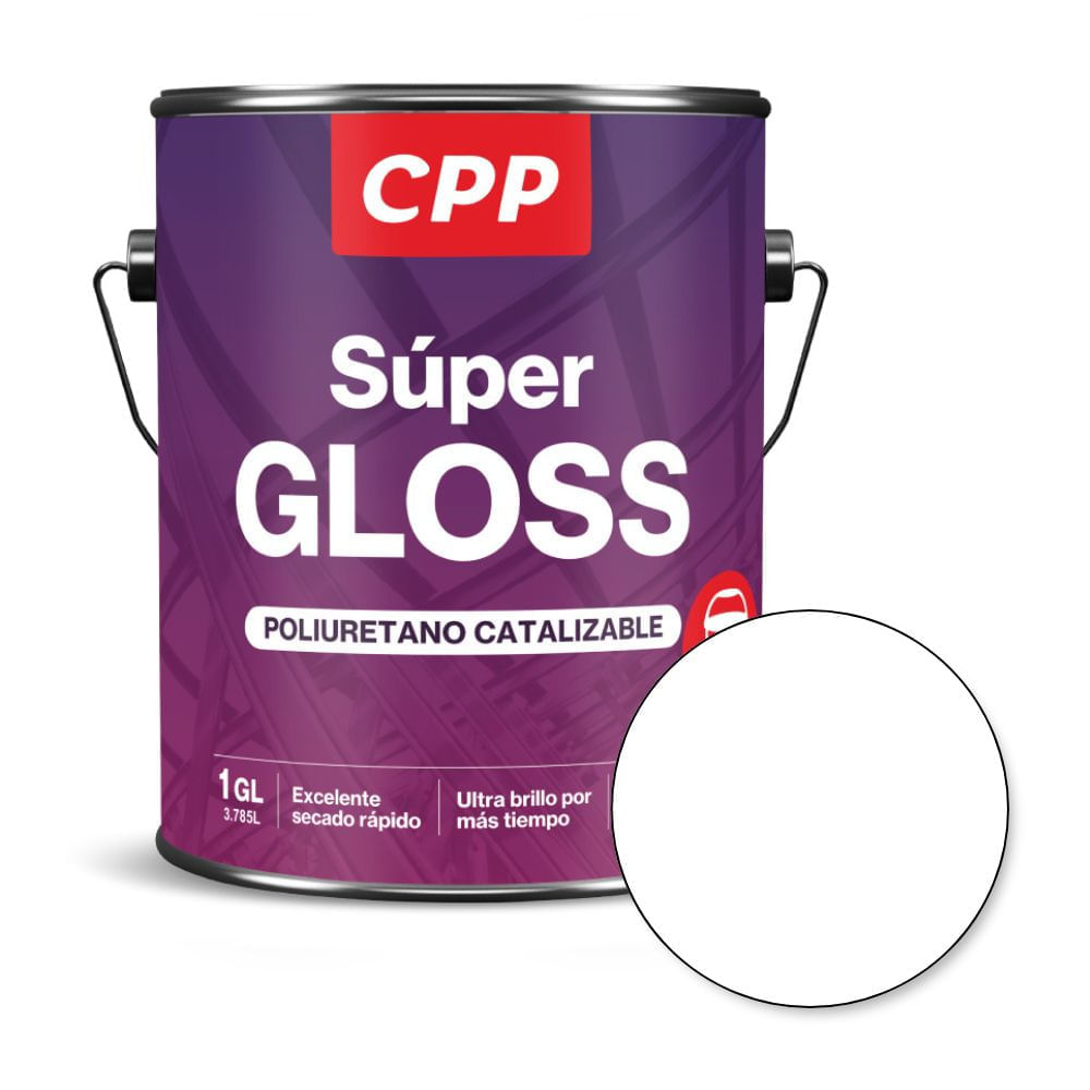 Esmalte Super Gloss CPP Blanco Mate 1 galón - plazaVea