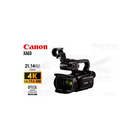 Cámara de video Canon XA60 4K con zoom 20x y pantalla LCD de 3.5" - Captura profesional - plazaVea