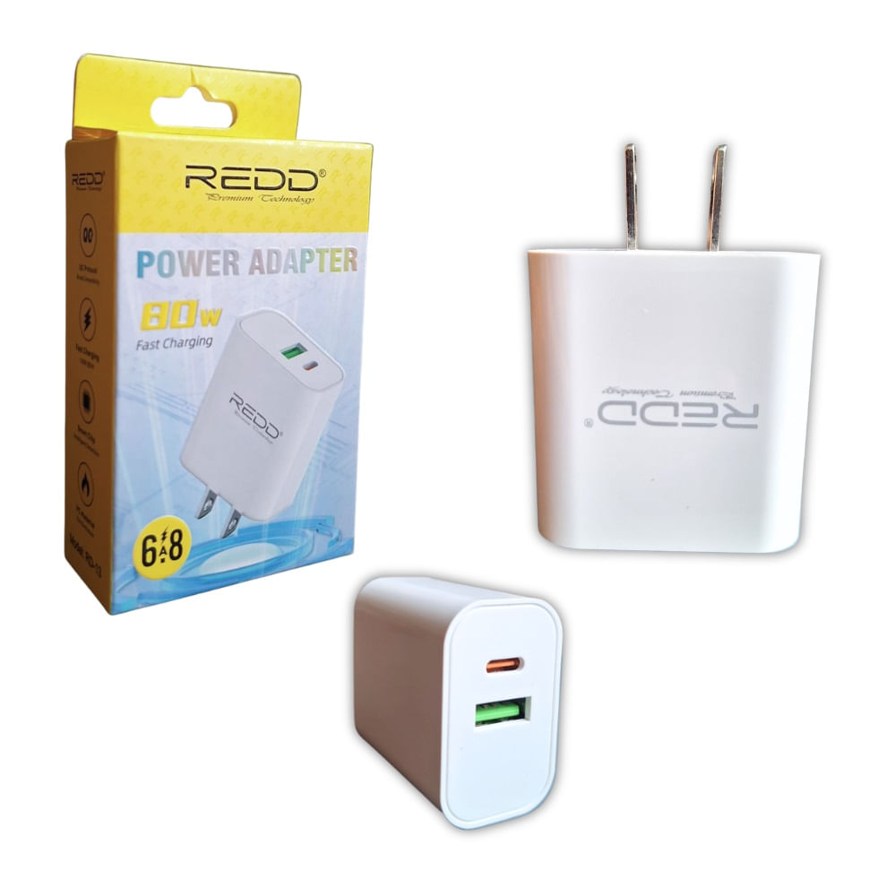 Cubo Cargador Dual USB y Tipo C REDD RD-13 - plazaVea