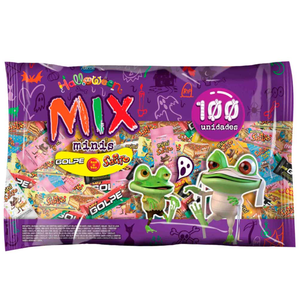 Chocolate de Halloween ARCOR Party Mix Minis 100un Bolsa 1Kg | plazaVea ...