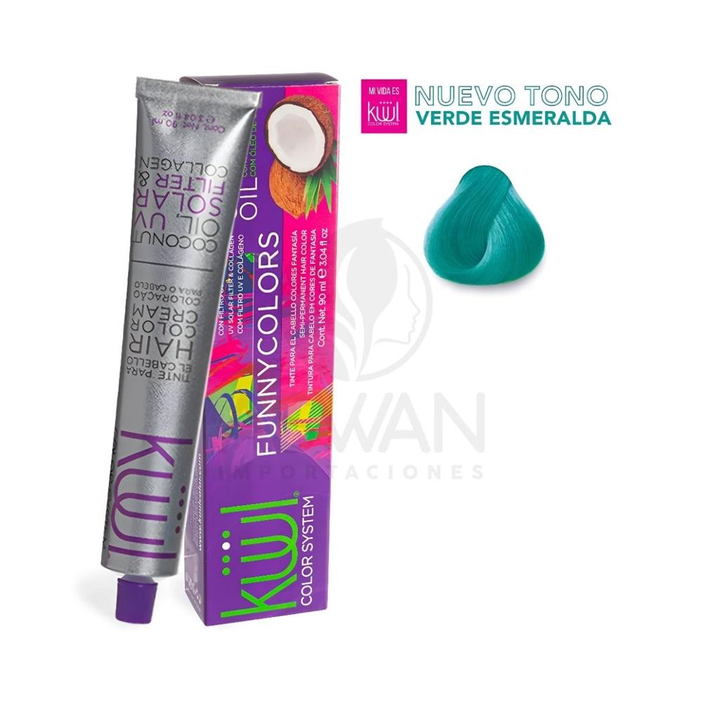 Tinte Kuul Fantasia Funny Colors 90 ml Verde Esmeralda - plazaVea
