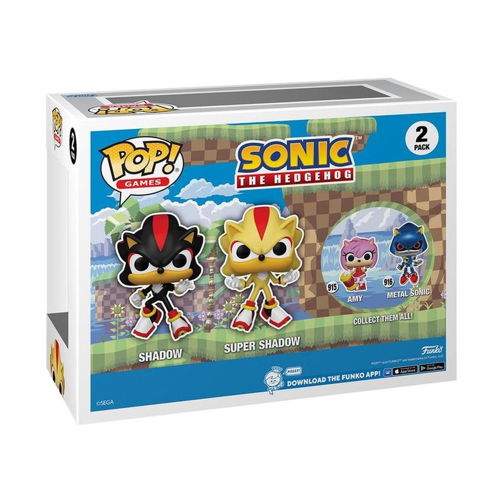 Funko Pop Shadow y Super Sonic 2 Pack Exclusivo Gamestop - plazaVea