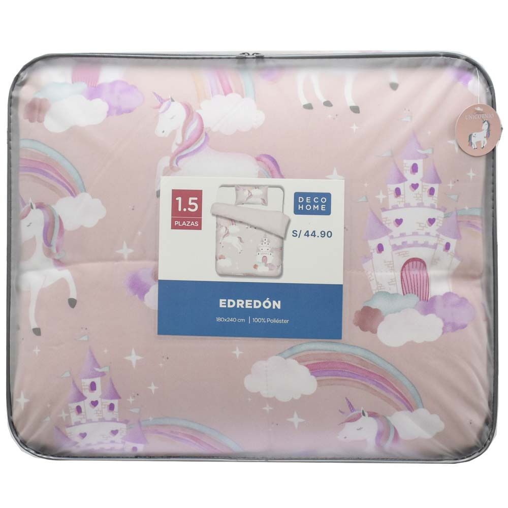 Edredones DECO HOME Unicorn 1.5 Plazas | plazaVea - plazaVea