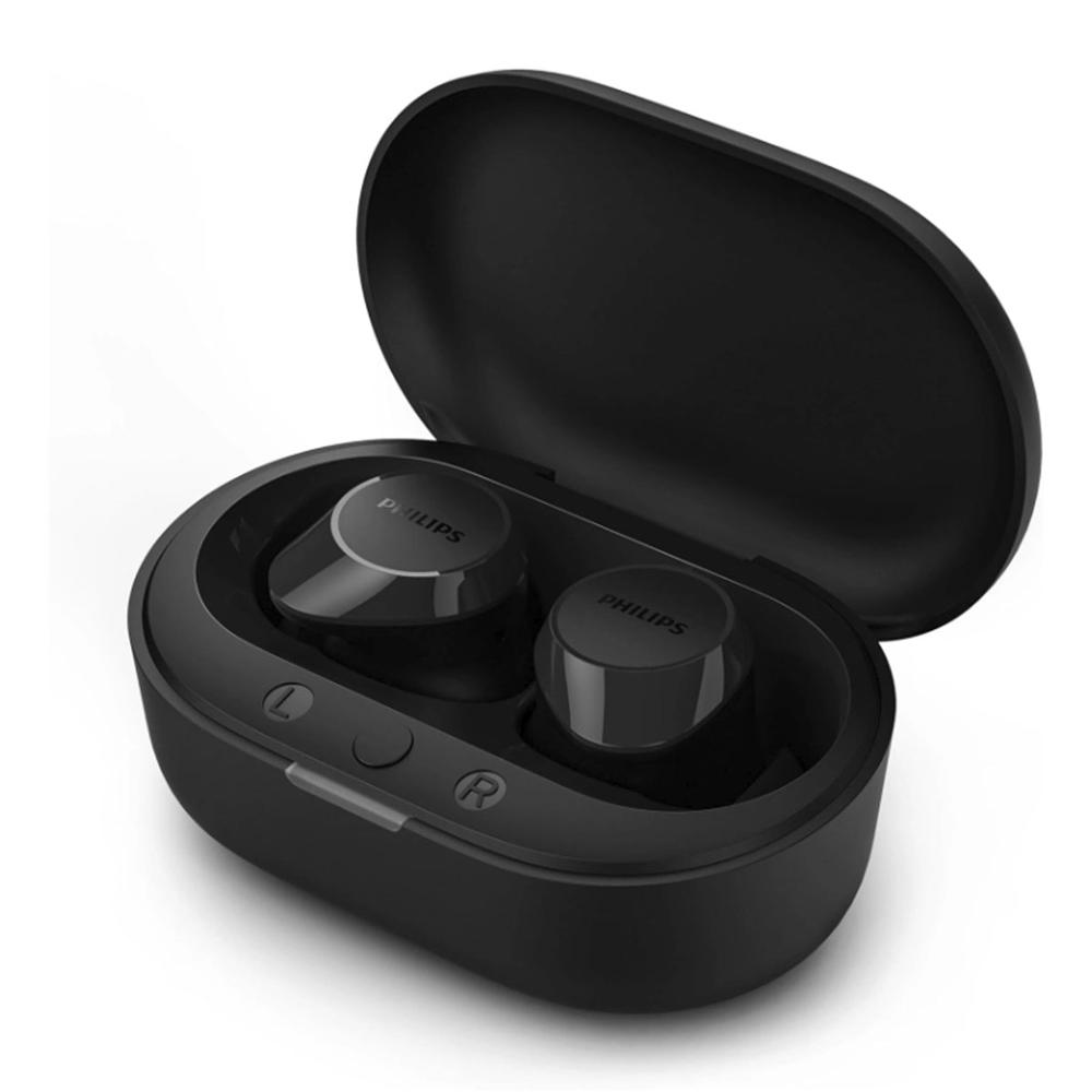 AUDIFONO PHILIPS TRUE WIRELESS TAT1209BK BT 18H IPX4 10M USB-C TACTIL BLACK - plazaVea