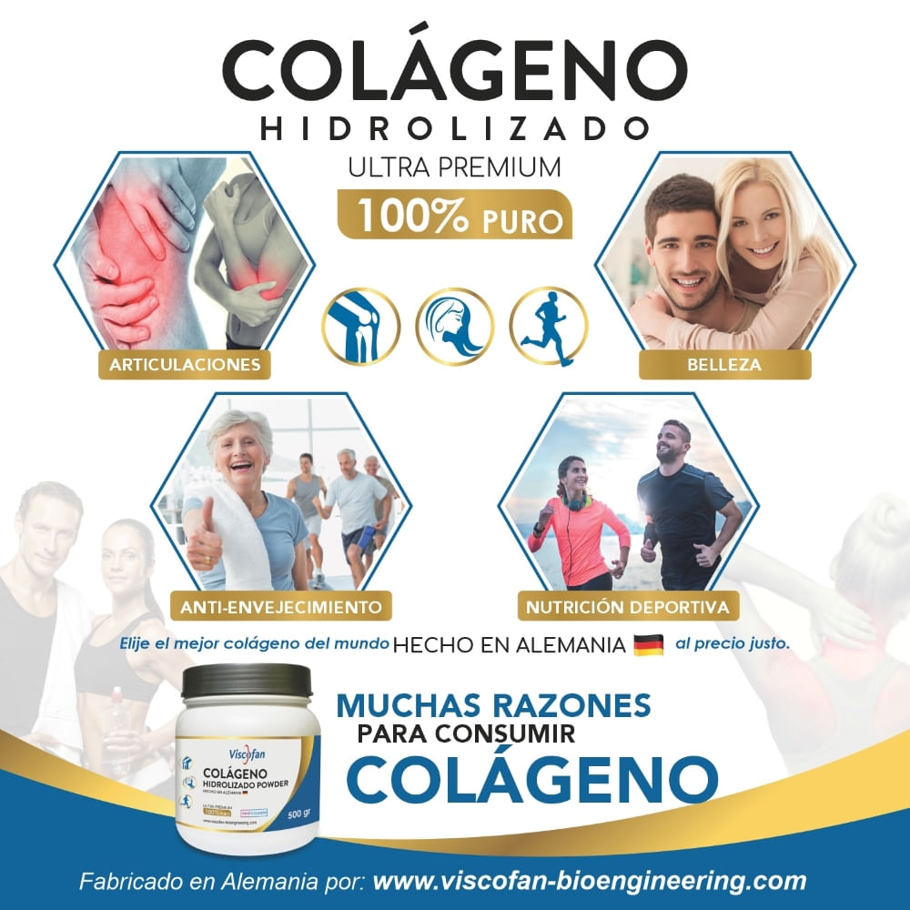 Colageno Hidrolizado Aleman Premium Viscofan Collinstant 500gr ...