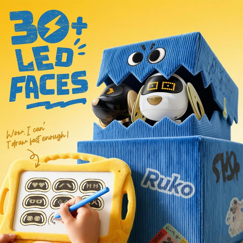 Ruko 18011 perro robot con control remoto y gestos | Blanco/Oro - plazaVea