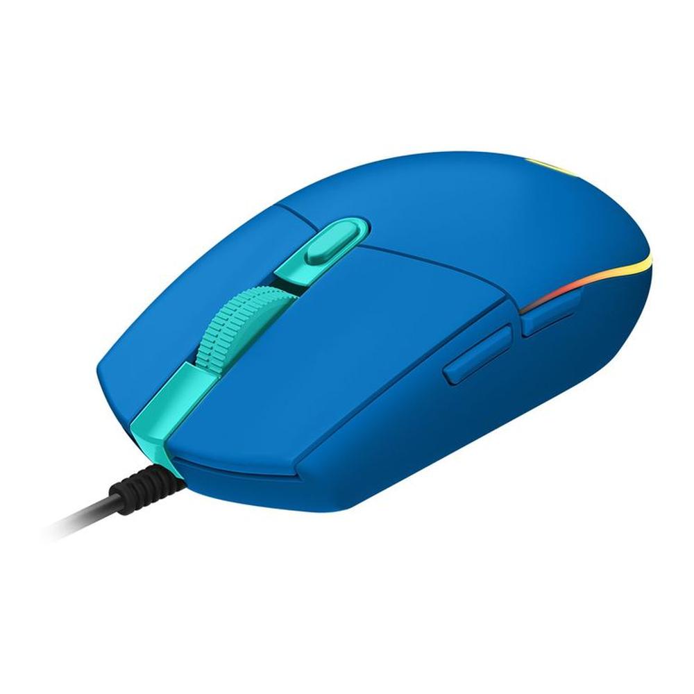 MOUSE LOGITECH G203 LIGHTSYNC OPTICAL 8000 DPI RGB BLUE (910-005792 ...