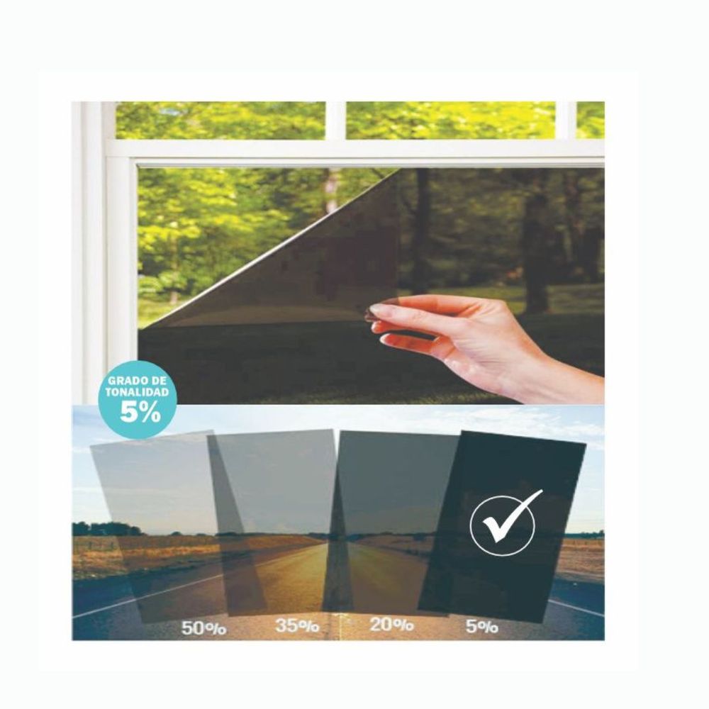 Lamina Polarizada Adhesiva de 5% para Ventanas 200x50cm | plazaVea ...