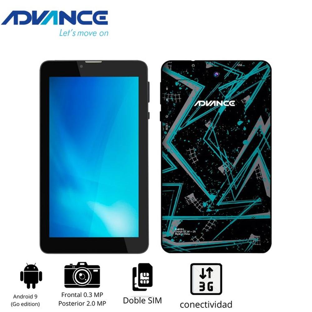 Tablet Advance Prime PR6172, 8 Android 9 G 3G Dual SIM | plazaVea ...