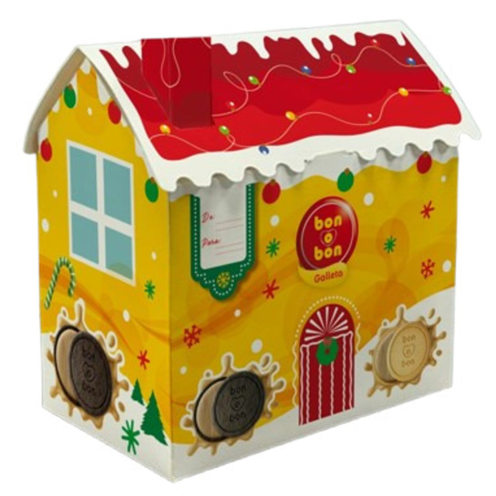 Galletas BON O BON Casa Navideña Display 45g | plazaVea - plazaVea