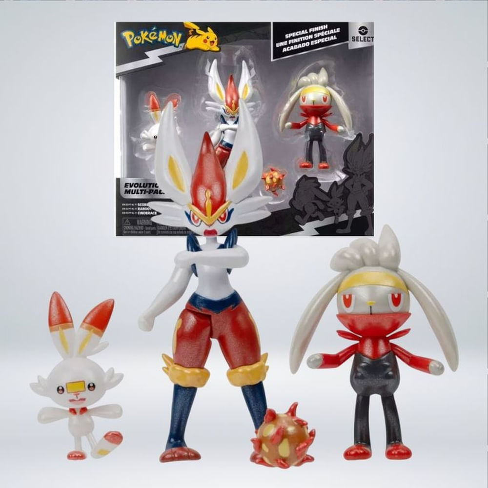 FIGURA POKEMON SELECT MULTIPACK EVOLUTION - SCORBUNNY | plazaVea - plazaVea