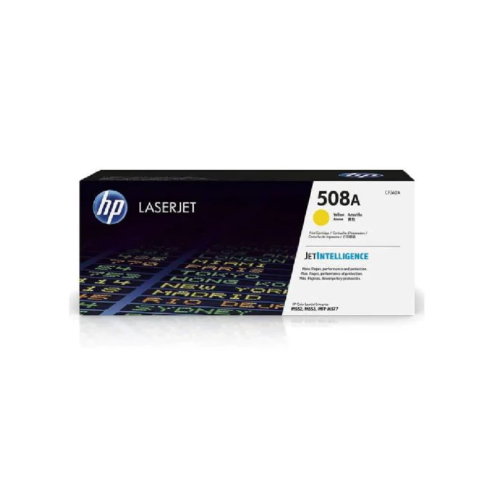 Toner HP 508A Amarillo CF362A para MFP M553 - Rendimiento de 5000 ...