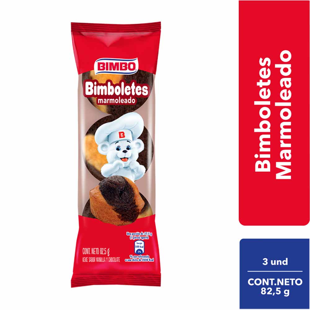 Keke BIMBO Bimboletes Marmoleados Bolsa 3un | plazaVea - Supermercado
