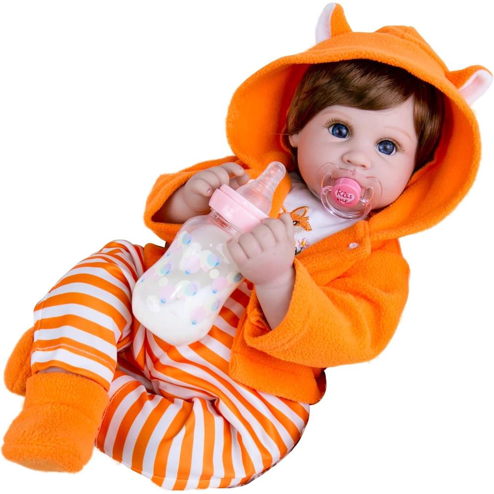 AORI muñeca bebé Realista 22"/56 cm con accesorios | Zorro | plazaVea ...
