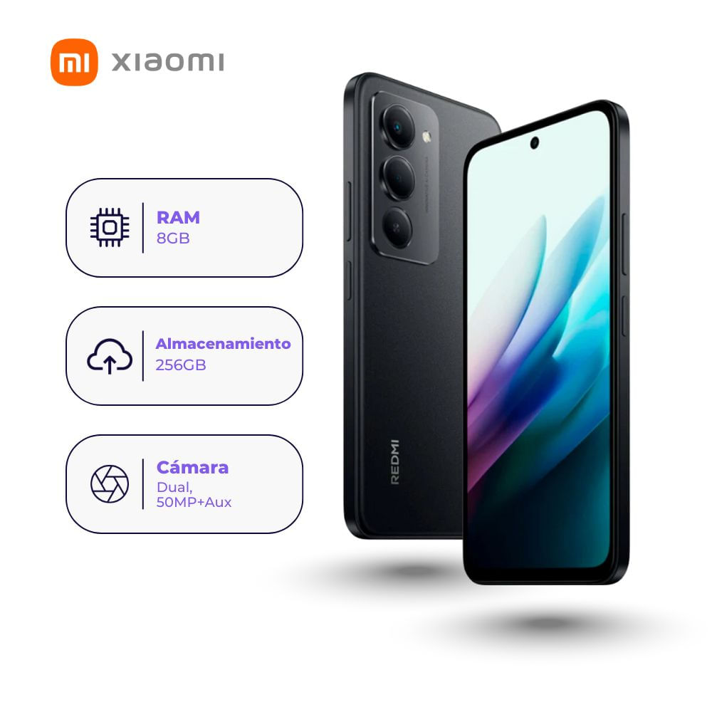 Xiaomi Redmi 15 256GB 8GB Ram Color Negro + Smartwatch + Audifonos ...