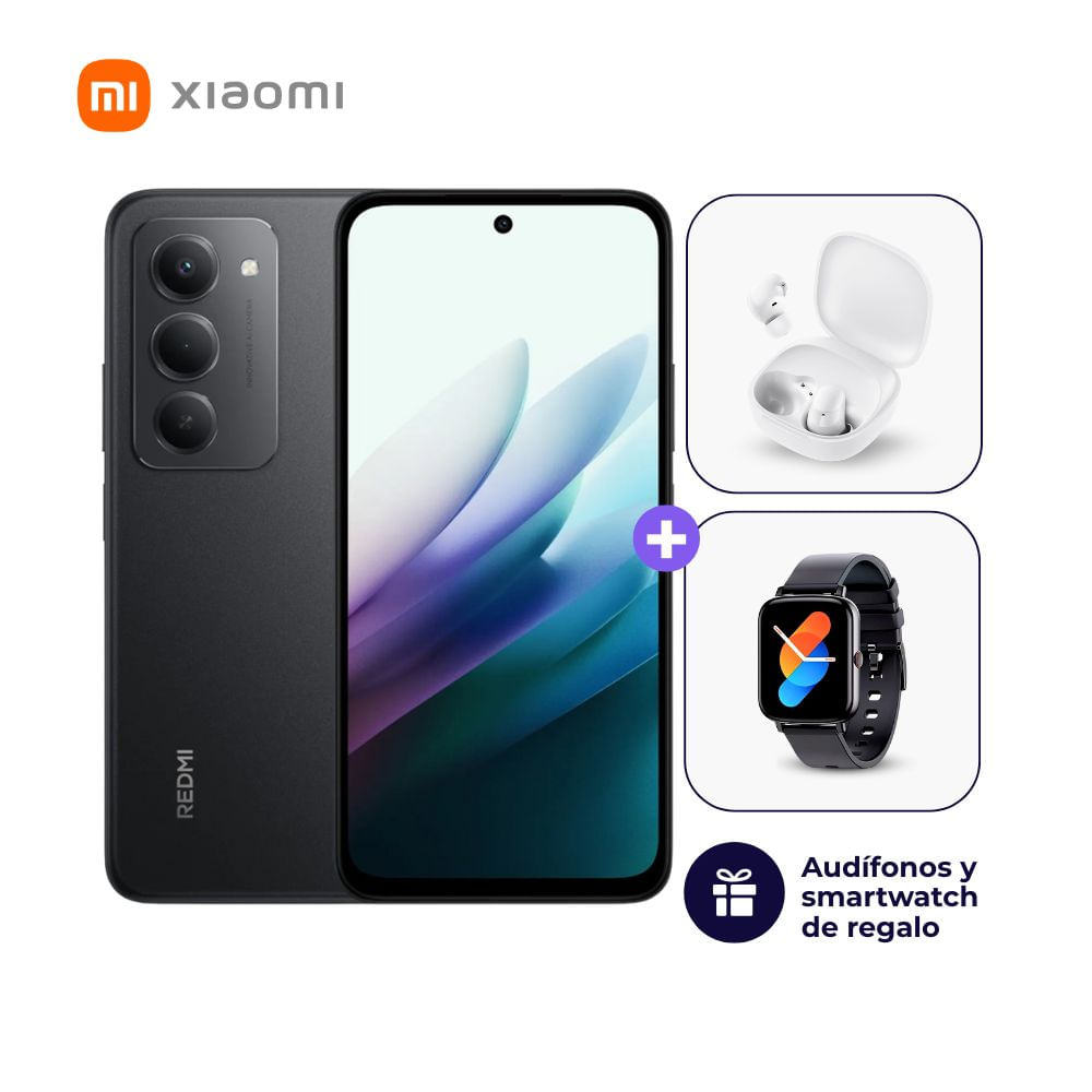 Xiaomi Redmi 15 256GB 8GB Ram Color Negro + Smartwatch + Audifonos ...