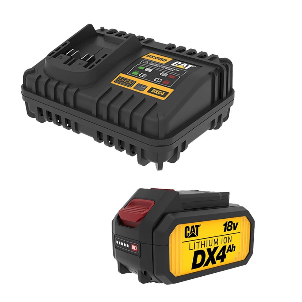 BATERÍA 4Ah y CARGADOR DXB4K CAT - plazaVea
