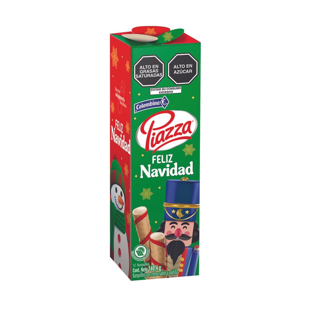 Barquillos Piazza COLOMBINA Sabor a Vainilla Caja 140.4g | plazaVea - Makro