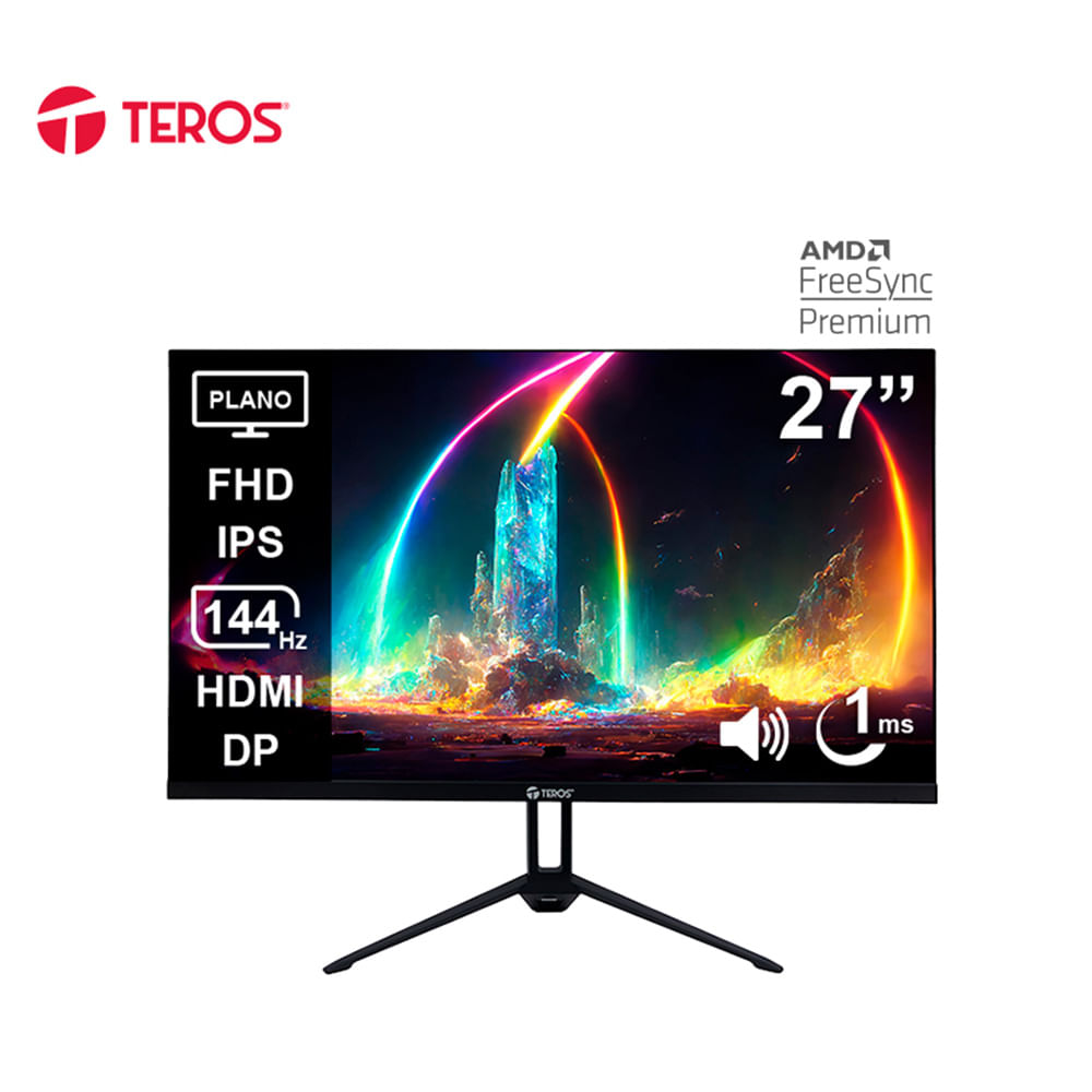 MONITOR PLANO TEROS TE-2714S 27 | plazaVea - plazaVea