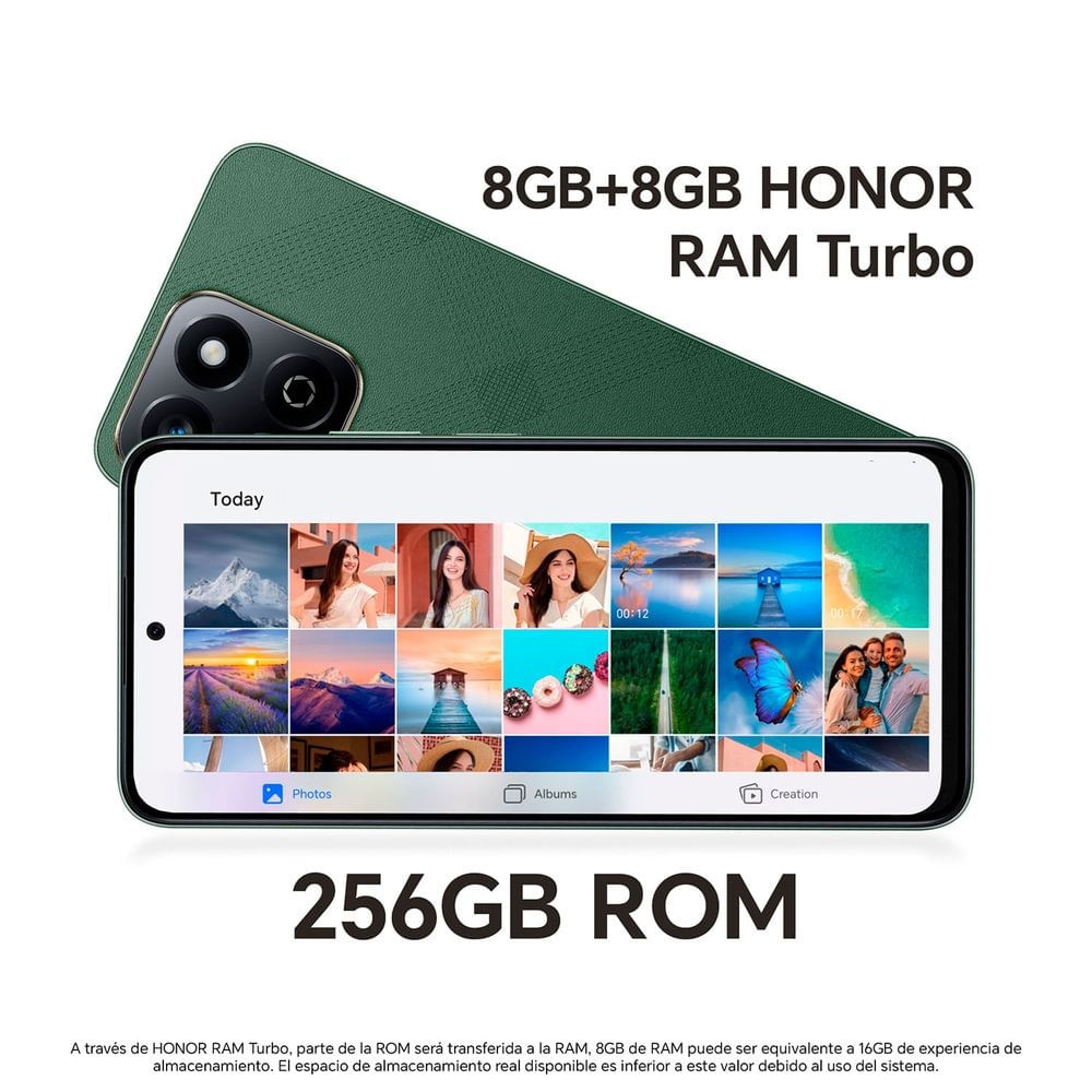 SMARTPHONE HONOR PLAY 9T 16GB RAM 8GB y 8GB EXT 256GB ROM CAMARA 108MPX ...