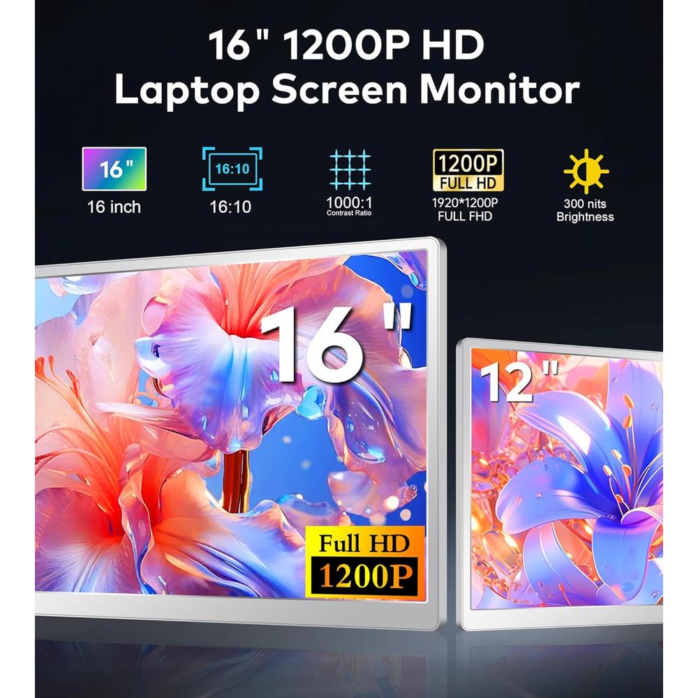 MONITOR PORTÁTIL 16" FULL HD 1200P S11 FOPO | plazaVea - plazaVea