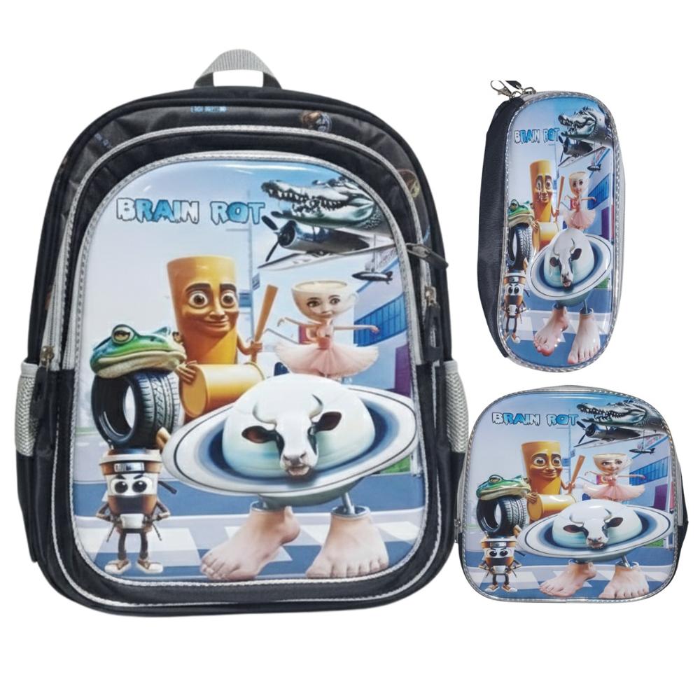Mochila para Niños 3 en 1 Multipack Infantil Diseño Tralalero Tralala ...