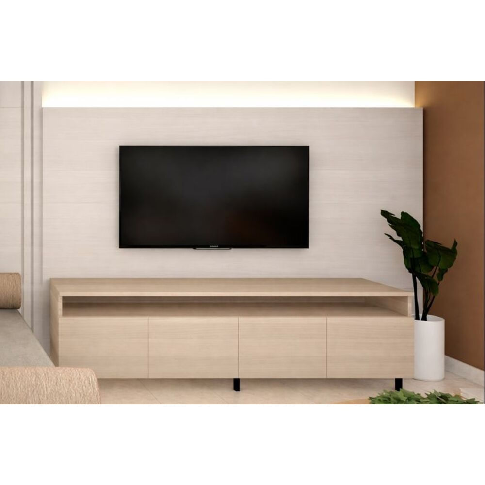 Mueble de TV Margarita con Panel Color Manzano TU MESITA | plazaVea ...