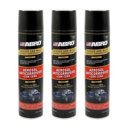 ABRO Undercoating Protector de Chasis en Spray Negro U-6 Pack x3 - plazaVea