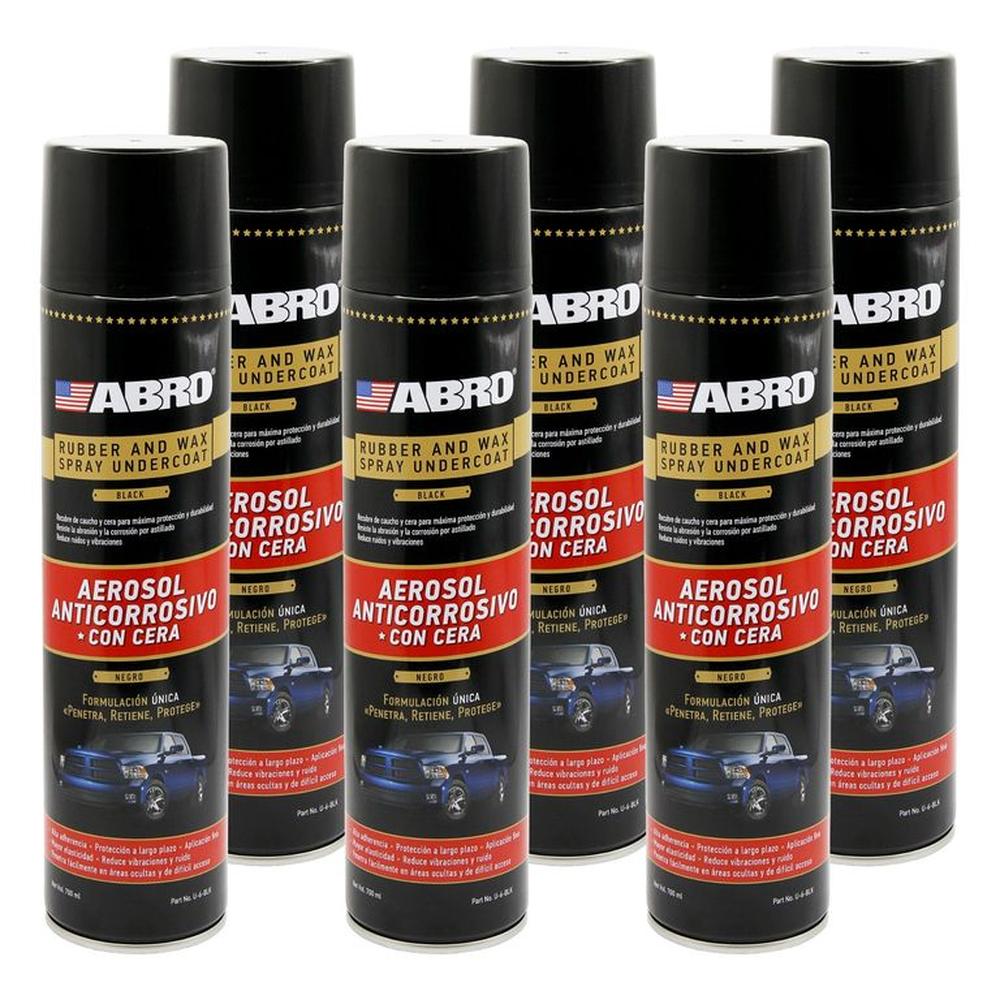 ABRO Undercoating Protector de Chasis en Spray U-60 Pack x6 - plazaVea
