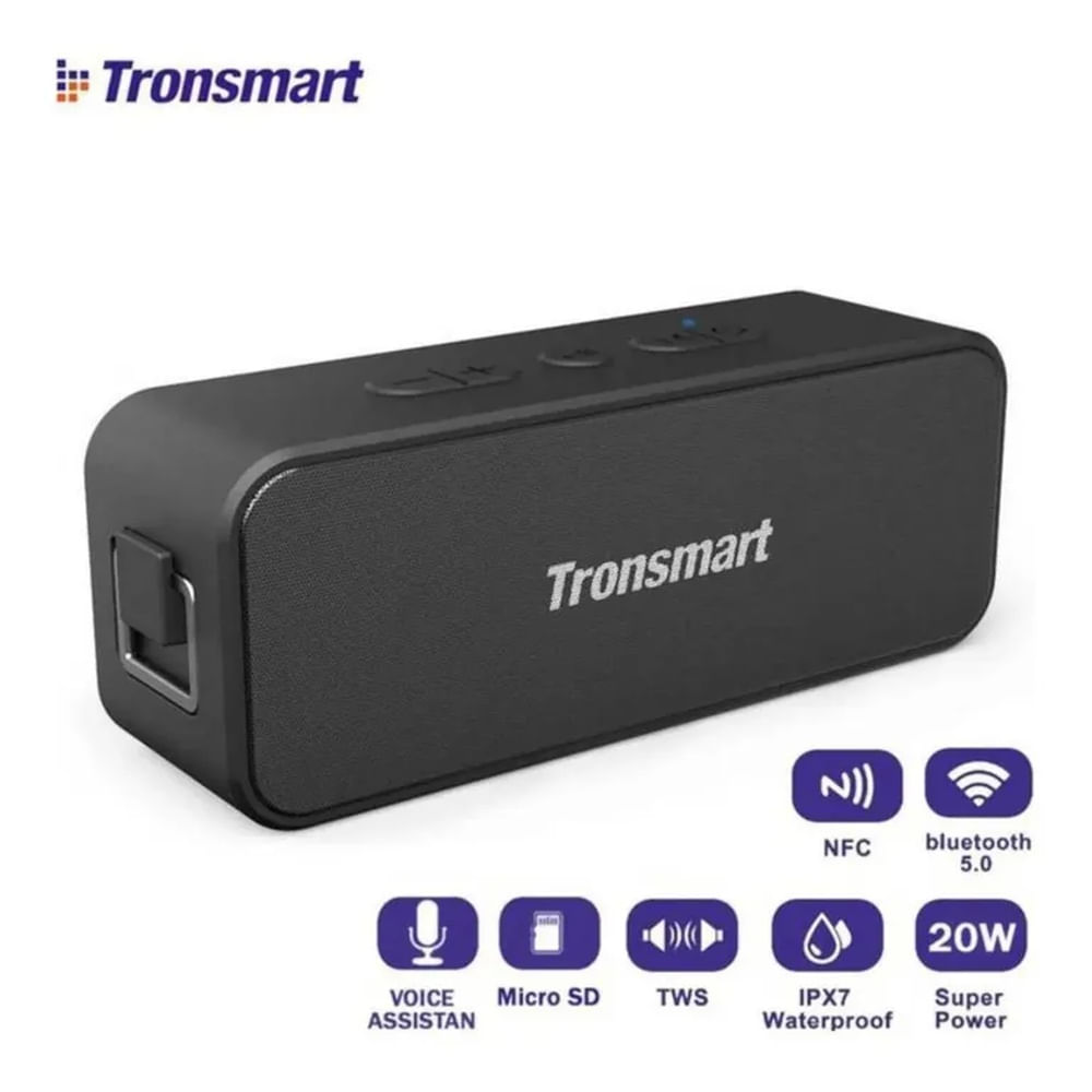 Parlante Tronsmart element T2 Plus Negro | plazaVea - plazaVea