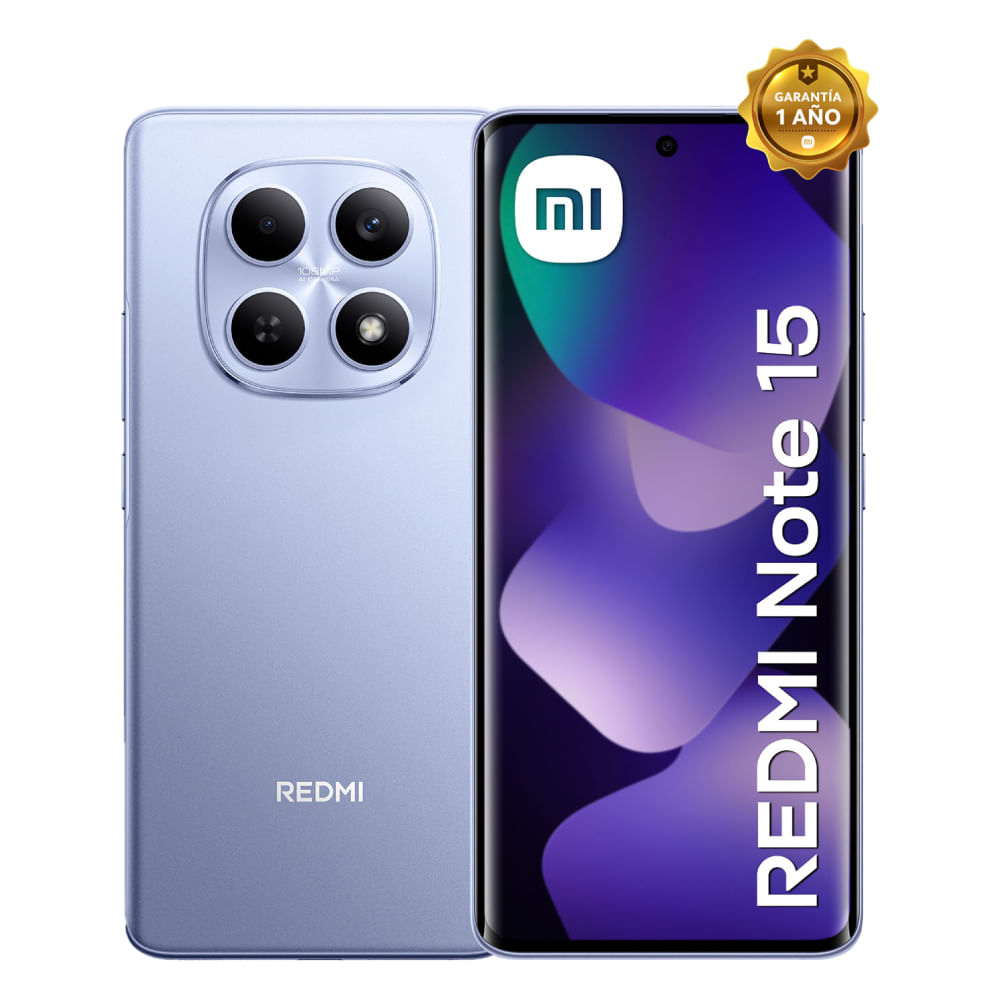 REDMI NOTE 15 6GB RAM 128GB ROM COLOR PURPURA | plazaVea - plazaVea