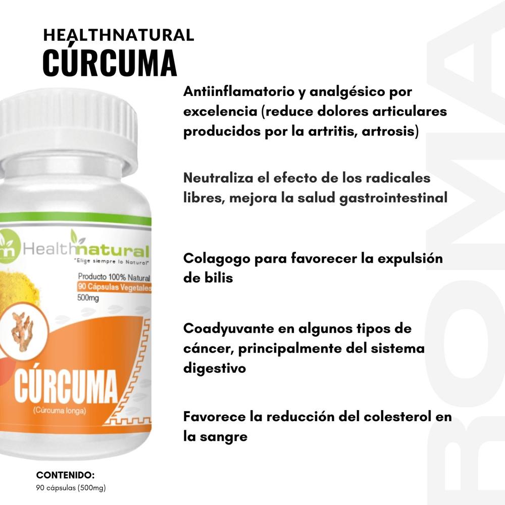 PACK 2 CÚRCUMA HEALTHNATURAL 1000MG + REGALO PASTILLERO | plazaVea ...