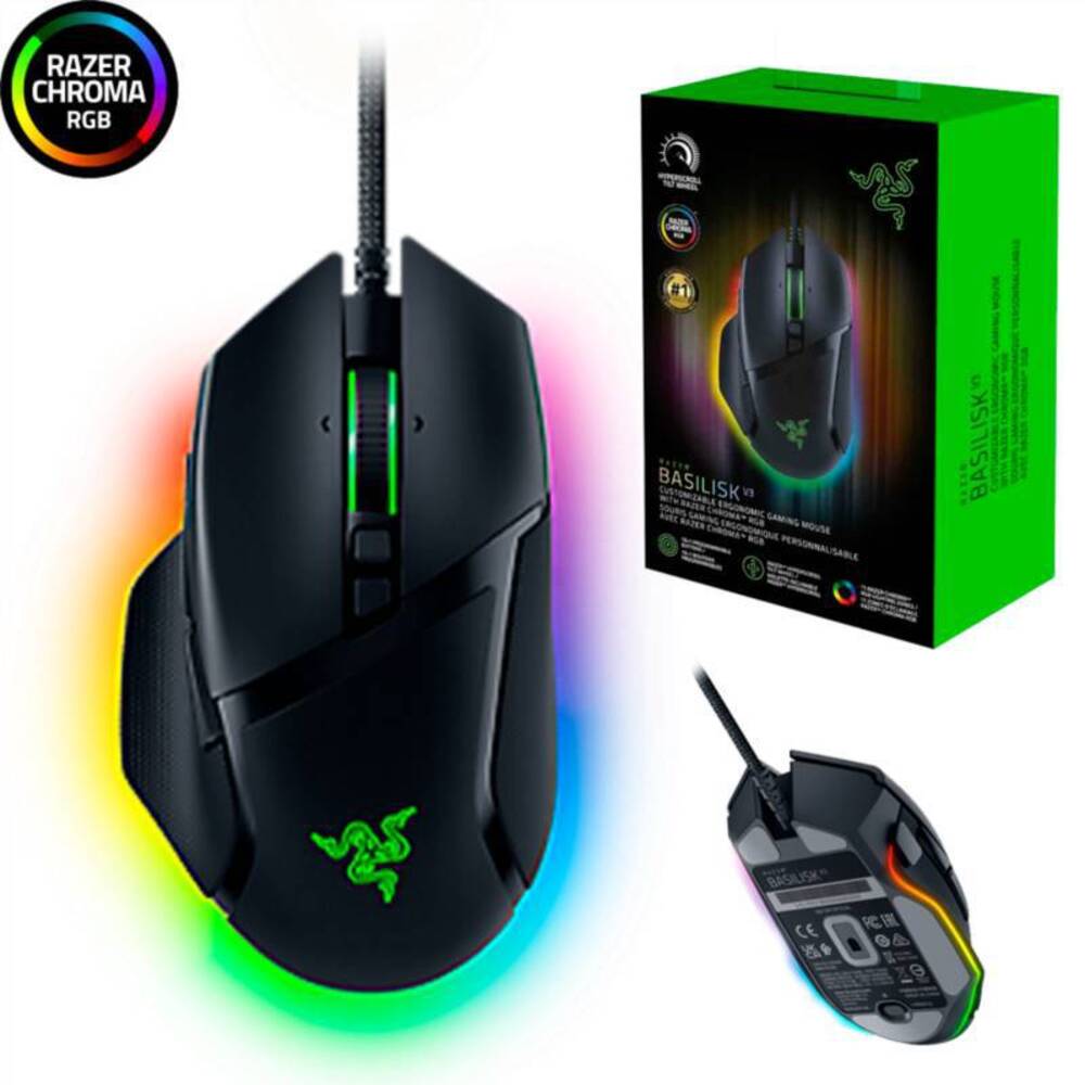 Mouse Razer Basilisk V3 26k Dpi Switch Optico Chroma Black | plazaVea ...