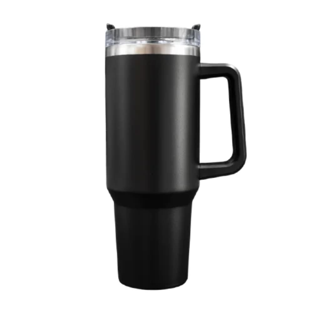 Termo Color Negro Hermético Acero Inoxidable 1200Ml Con Sorbete ...