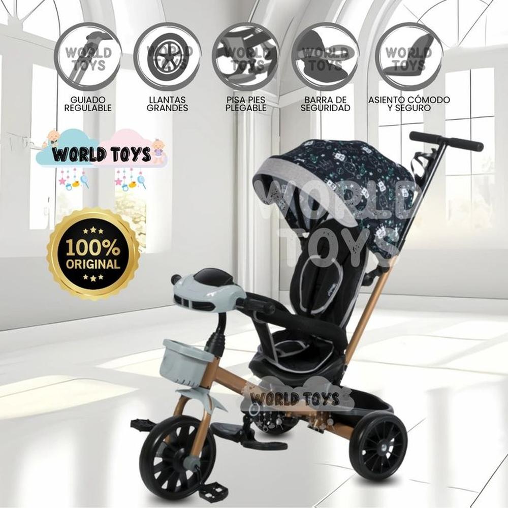 Triciclo Guiador con Bluetooth para Niños ROY Gray | plazaVea - plazaVea