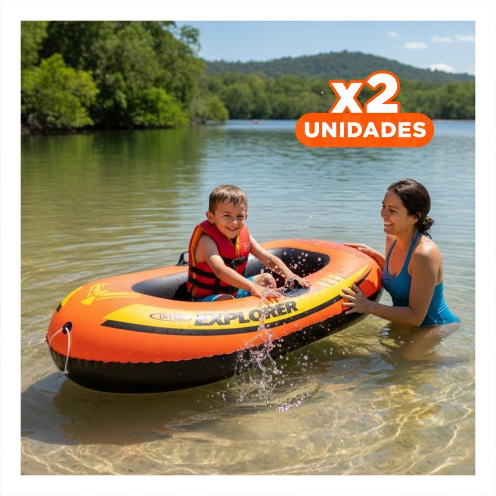 Pack2 Balsa Inflable Explorer 100 para Juegos Recreativos al Aire Libre ...