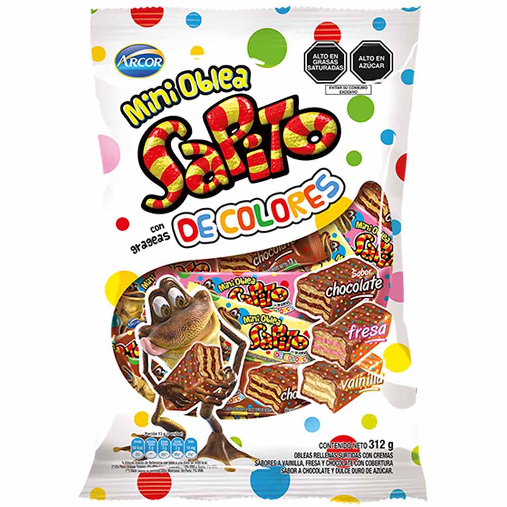 Chocolate SAPITO Mini Oblea de Colores Bolsa 312g | plazaVea - Supermercado