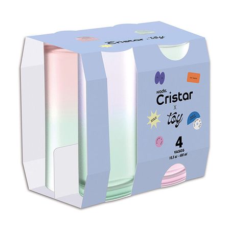Juego de Vasos CRISTAR Lexington Cooler x4un| plazaVea - plazaVea