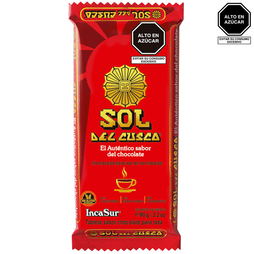 Chocolate para taza SOL DEL CUSCO Barra 90Gr | plazaVea - Supermercado